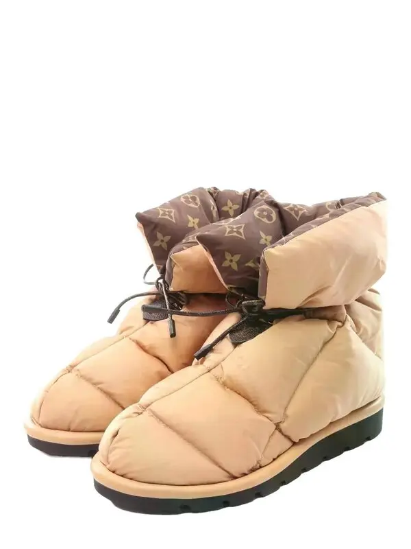 LOUIS VUITTON Pillow Comfort Monogram Ankle Boots - Neutrals