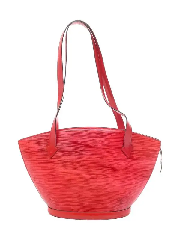 LOUIS VUITTON 1995 Long Saint-jacques Épi Shoulder Bag - Red
