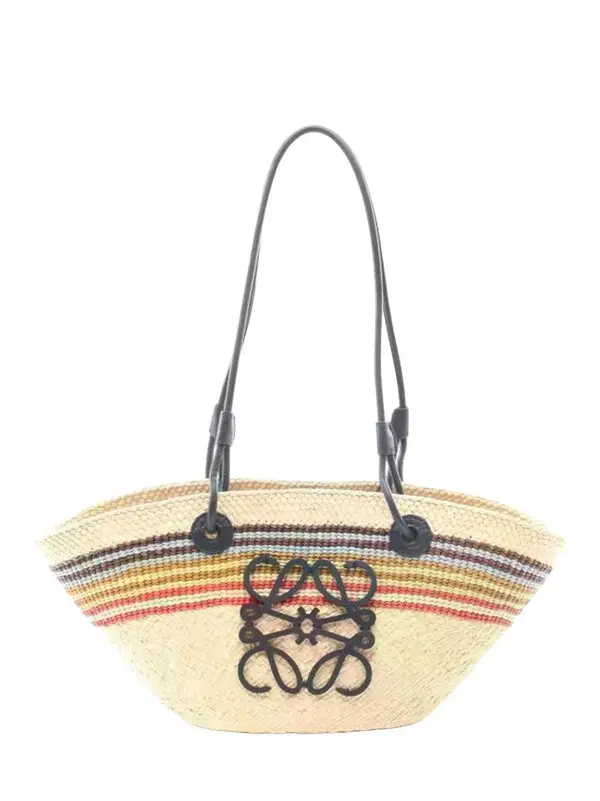 Loewe 2020s X Paula's Ibiza Anagram Basket Bag - Neutrals
