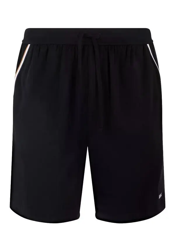 BOSS Relaxed Fit Drawstring Shorts - Black