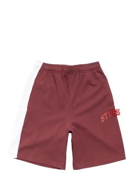 StÜssy Stripe Jersey Short - Burgundy