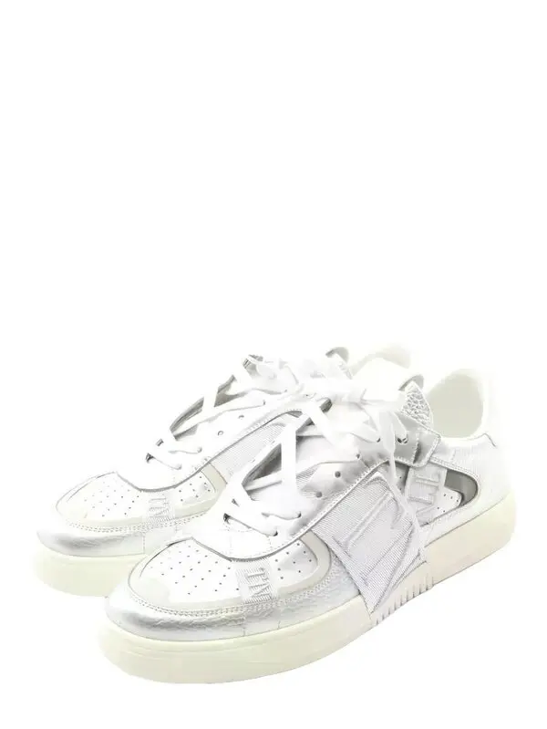 Valentino Garavani Vl7n Leather Sneakers - Silver
