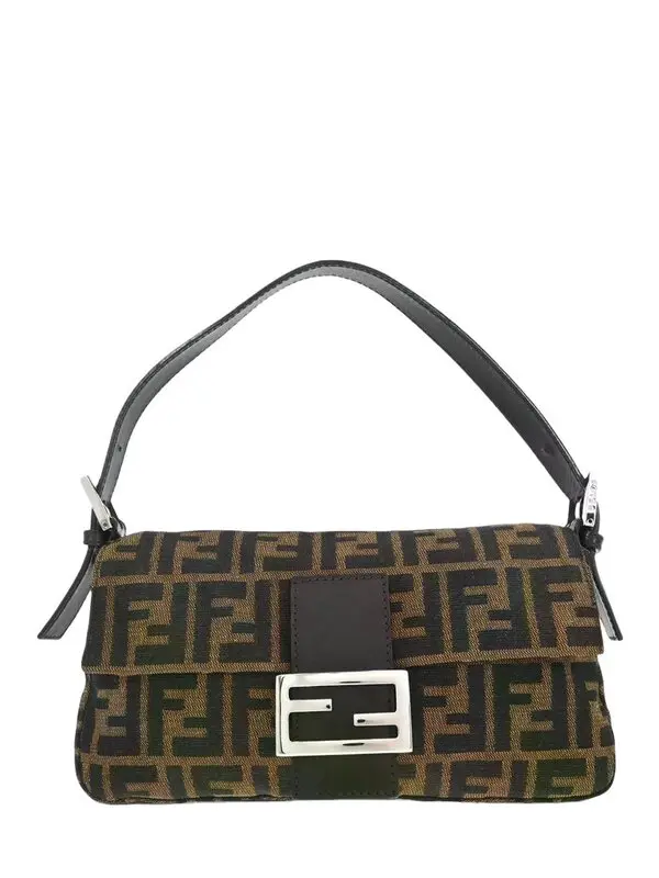 Fendi 2000 Baguette Zucca Handbag - Brown