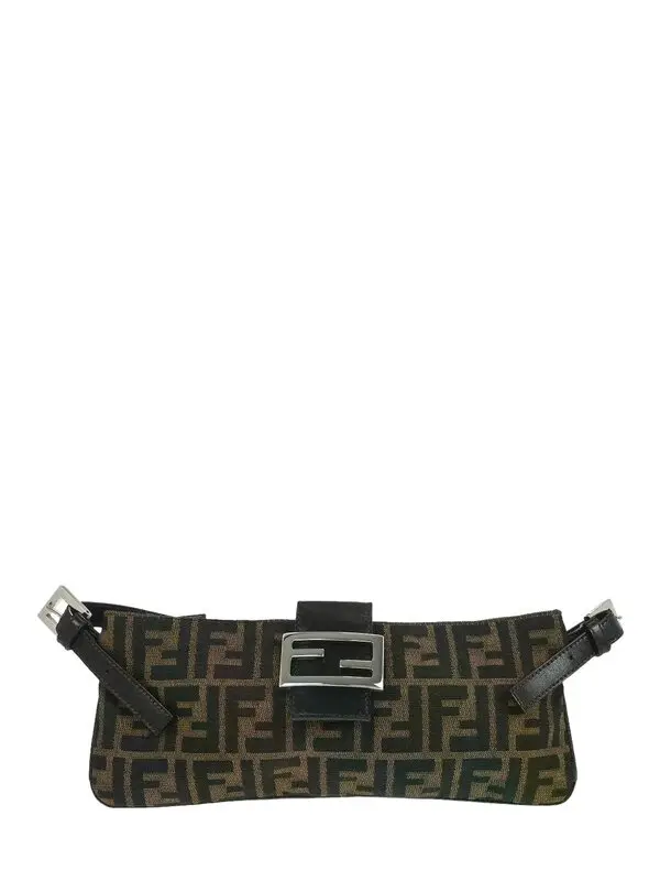 Fendi 2000 Zucca-pattern Shoulder Bag - Black