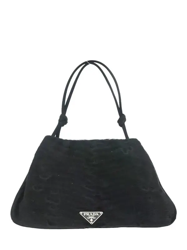 Prada Triangle-logo Tote Bag - Black