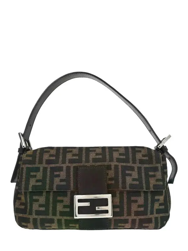 Fendi 2000 Zucca Mamma Baguette - Black