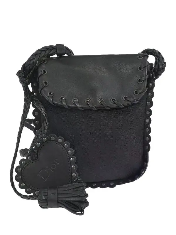 Dior 2007 Trotter Shoulder Bag - Black