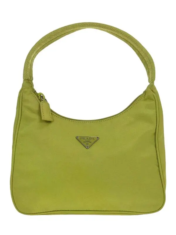 Prada 1990s Top-handle Shoulder Bag - Green