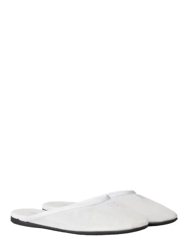 Miu Miu Mesh Slippers - White