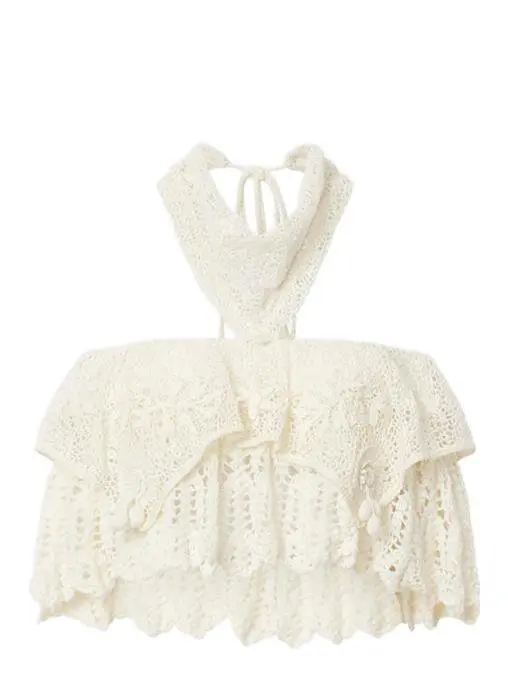 Isabel Marant Dunvel Crochet Top - Ecru