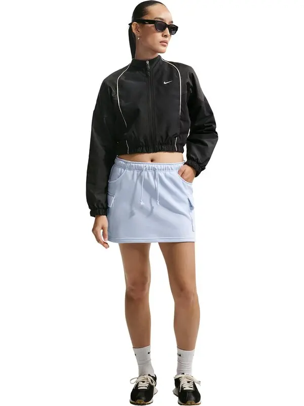 Nike Sportswear Phoenix Fleece Mid-rise Cargo Miniskirt - Blue