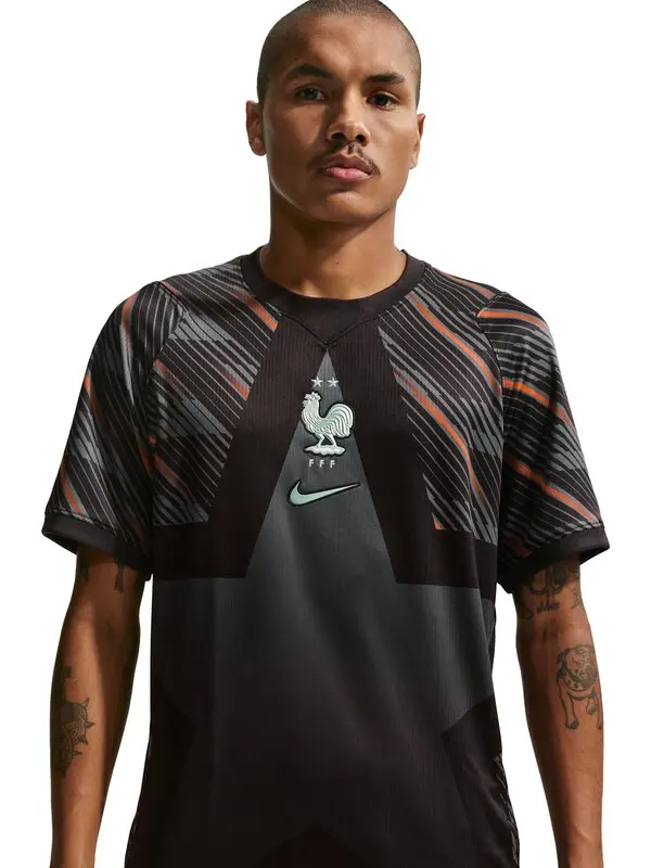 Nike Fff 2026 Stadium Goalkeeper Dri-fit Soccer Replica Short-sleeve Jersey - Black