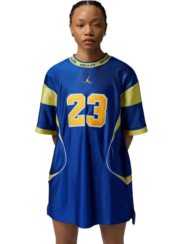 JORDAN Brooklyn Brazil Jersey Dress - Blue
