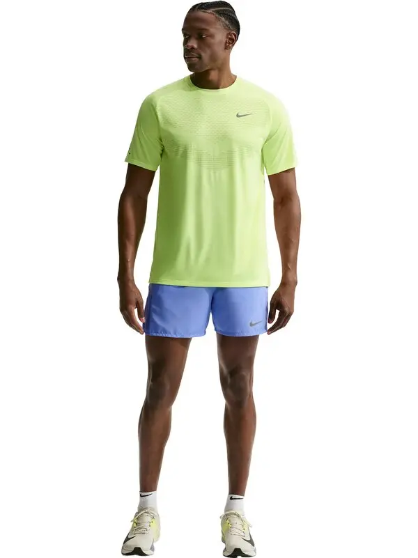 Nike Miler Dri-fit 5" Brief-lined Running Shorts - Blue