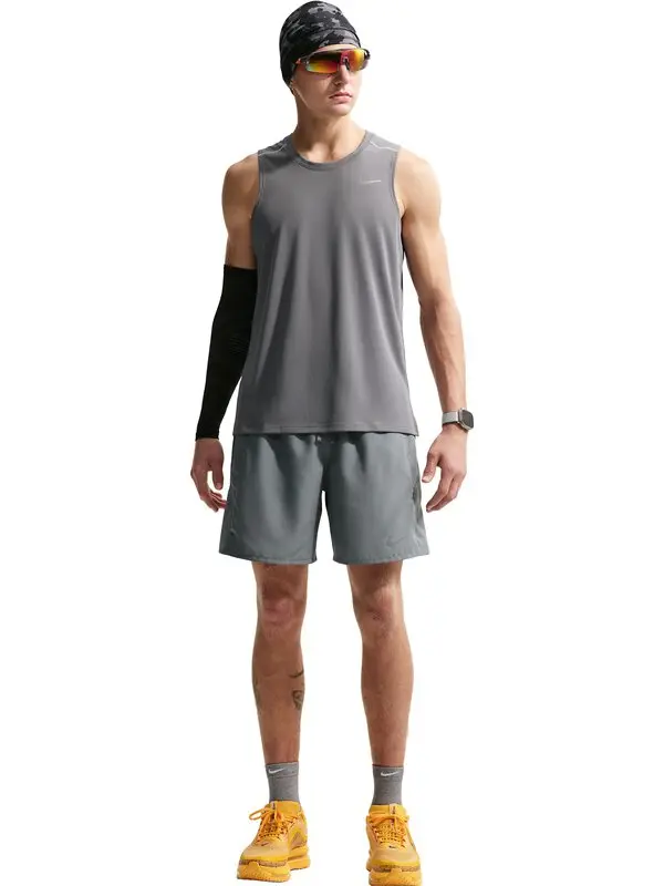 Nike Miler Dri-fit 7" Brief-lined Running Shorts - Grey