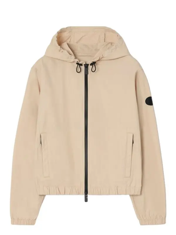 Burberry Nylon Nelson Hooded Jacket - Pale Beige