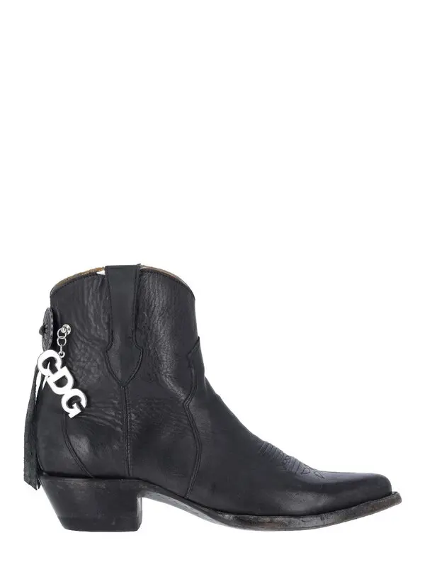 Comme Des Garçons X Mexicana Leather Ankle Boots - Black