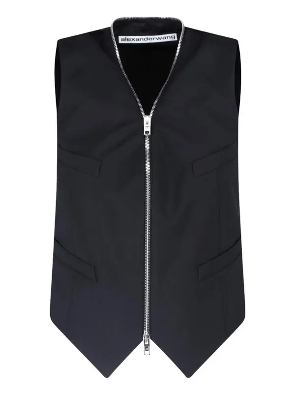Sacai Zip Gilet - Black