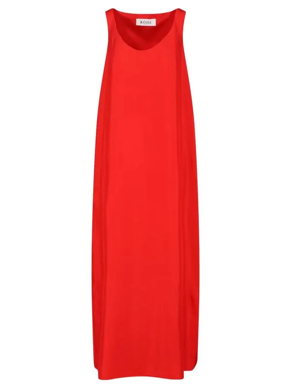 RÓHE Maxi Silk Dress - Red