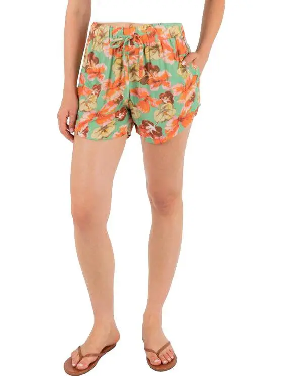 Hurley Ginko Clouds Floral Shorts - Ginko Green