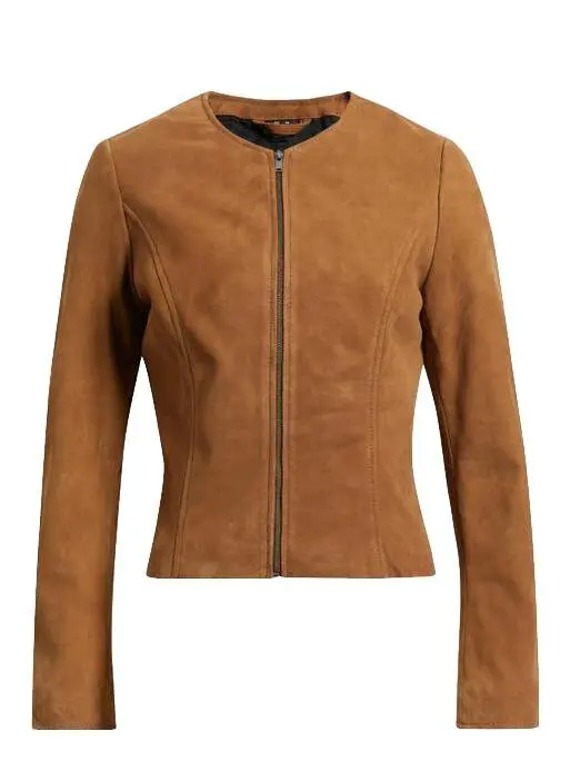 Mauritius Quynn Suede Jacket - Dark Camel