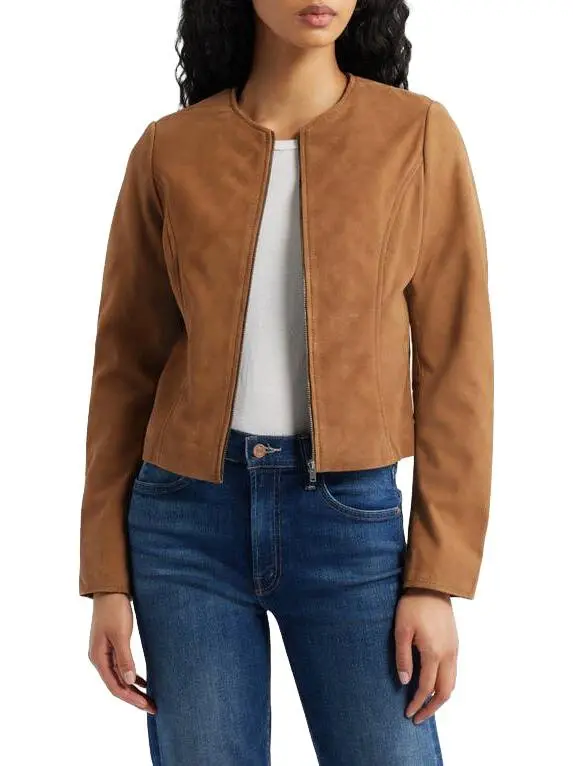 Mauritius Quynn Suede Jacket - Dark Camel