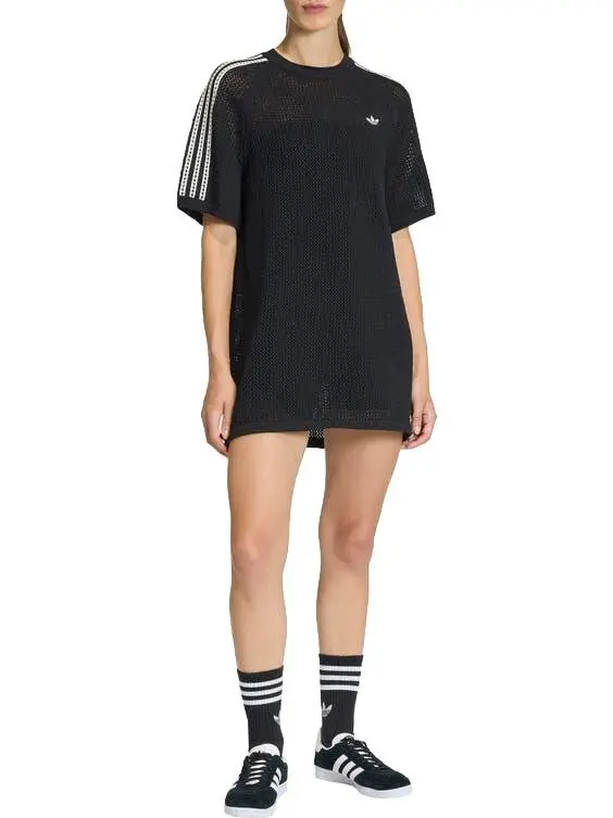 ADIDAS ORIGINALS Open Knit Minidress - Black