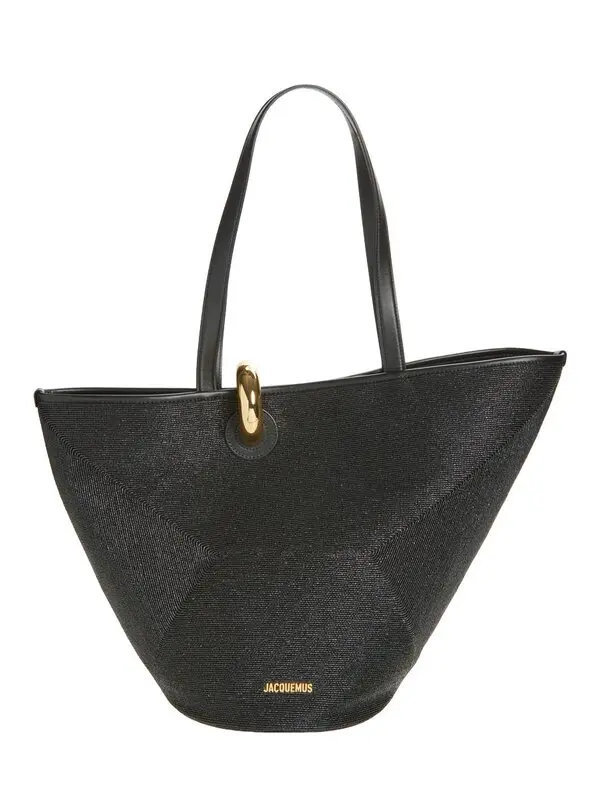 Jacquemus Le Bambolo Nylon Bucket Bag - Black 990