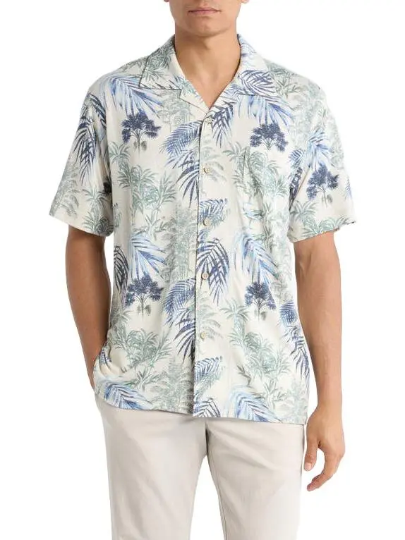 Tommy Bahama Vista Mar Bravo Beach Islandzone® Knit Camp Shirt - Starbright