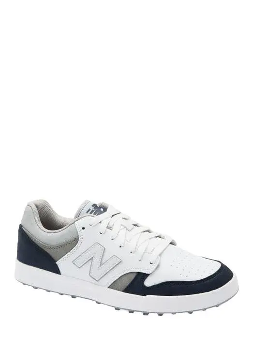 NEW BALANCE 480 Sl Waterproof Spikeless Golf Shoe - White/navy