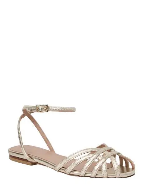 Bruno Magli Marta Ankle Strap Sandal - Gold Metallic
