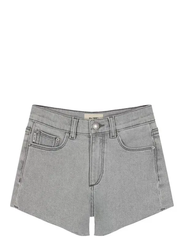 DL1961 High-rise Shorts - Lt Smoke