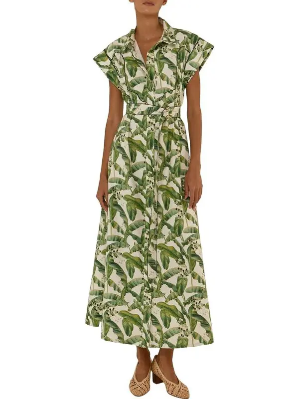 PALM NOOSA Siren Maxi Shirt Dress - Riviera