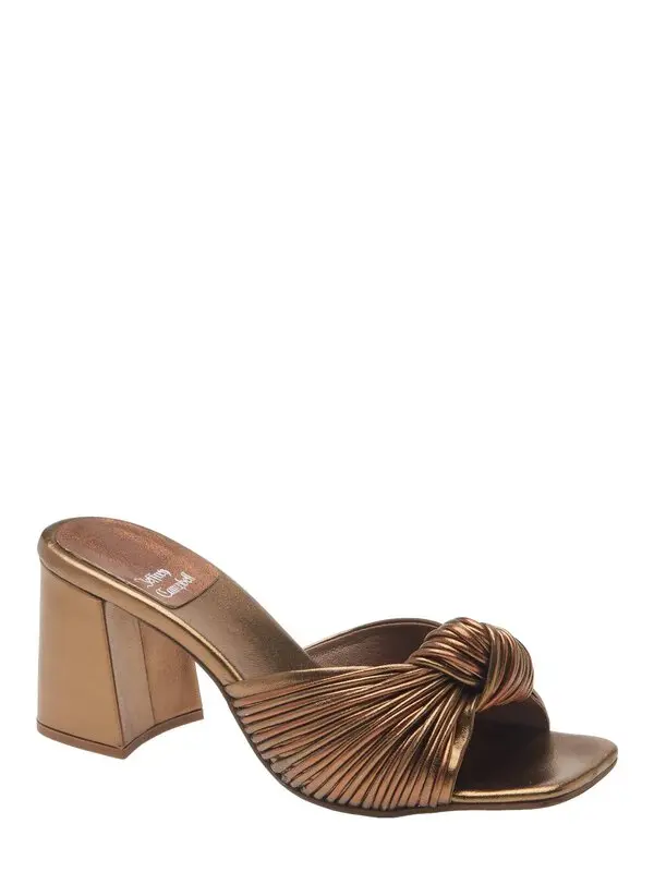 Jeffrey Campbell Melonger Slide Sandal - Bronze Combo