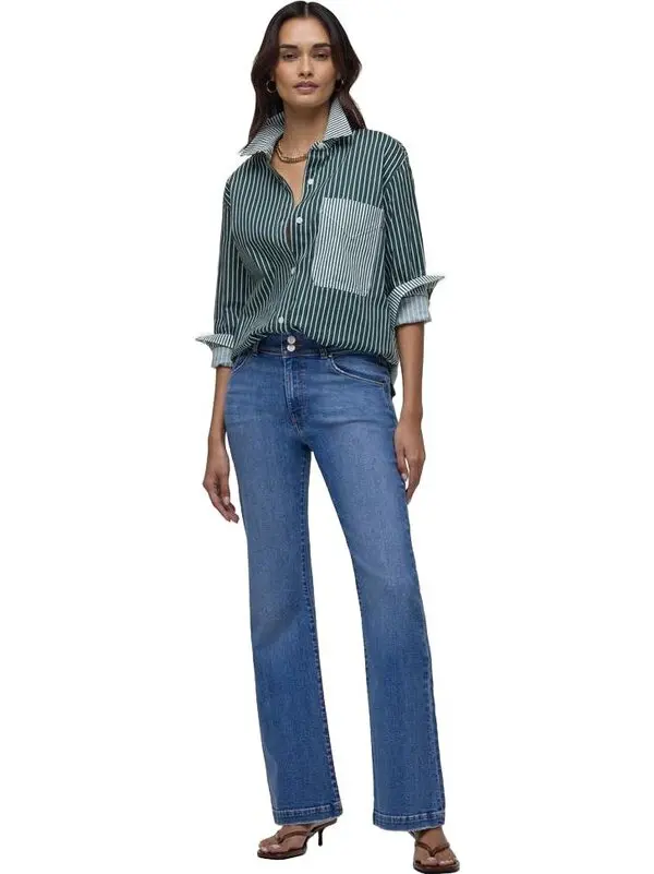 Hudson Jeans Dana Flap Pocket Flare - Tranquil