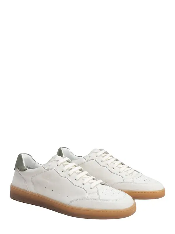 Robert Barakett Rodney Court Leather Sneaker - White