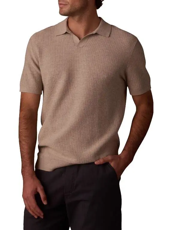 THE NORMAL BRAND Breezeknit Polo - Flax