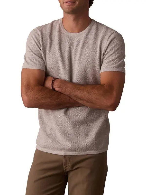 THE NORMAL BRAND Driftknit Short Sleeve Sweater - Stone