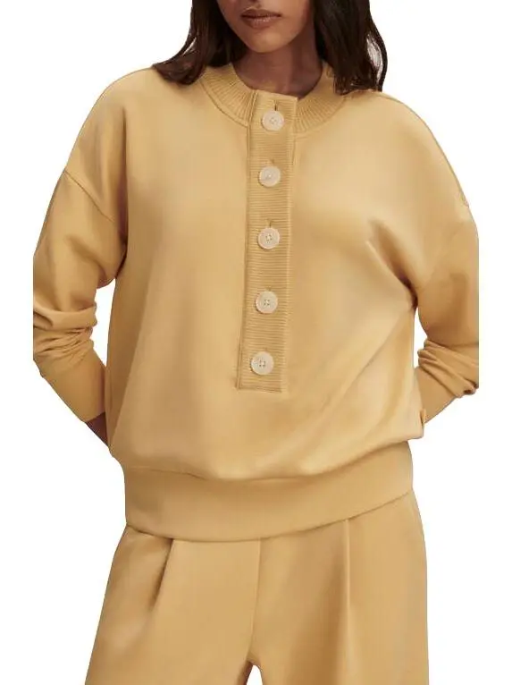 Varley Reena Buttoned Sweatshirt - Sahara Sun