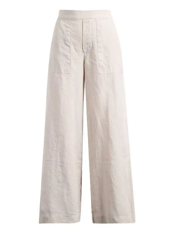 Frank & Eileen Madeline Linen Wide-leg Pants - Sand