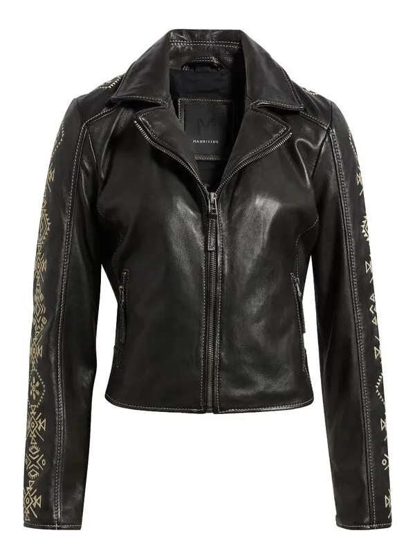 Mauritius Cora Leather Jacket - Black