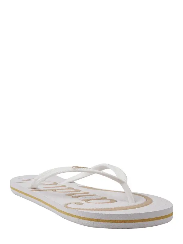 CANDIE'S Reedley Flip Flop - White