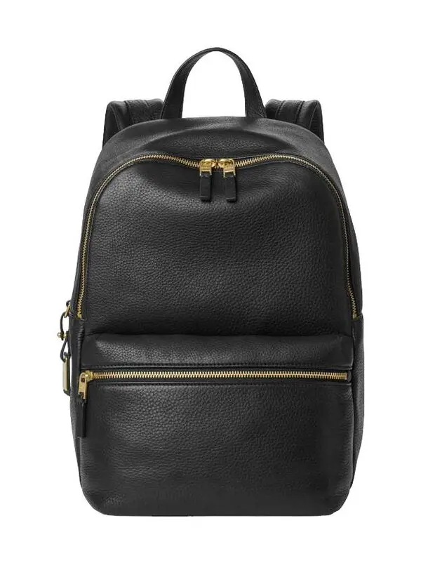 Shinola Leather Backpack - Black