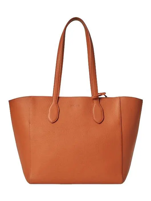 Shinola Runabout Pebble Leather Tote - Rust