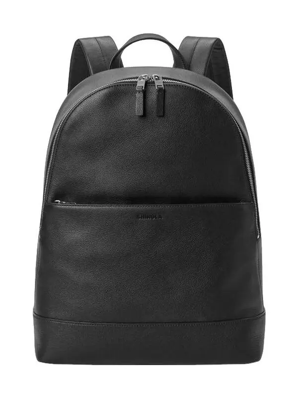 Shinola Canfield Pebble Leather Backpack - Black