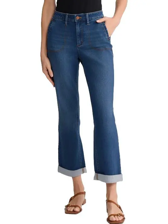 Jones New York Lexington Straight Leg Jeans - Phoenix Wash