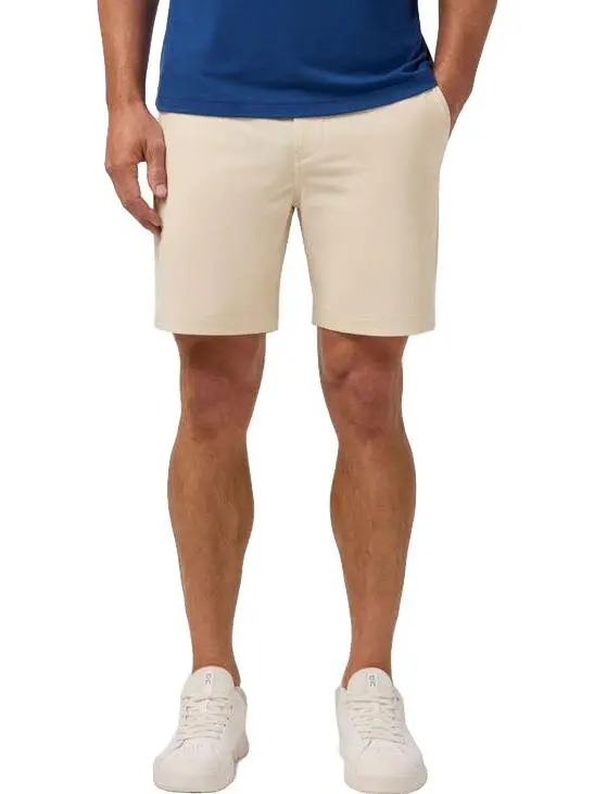 Mizzen+main Helmsman Flat Front Performance Golf Shorts - Oat