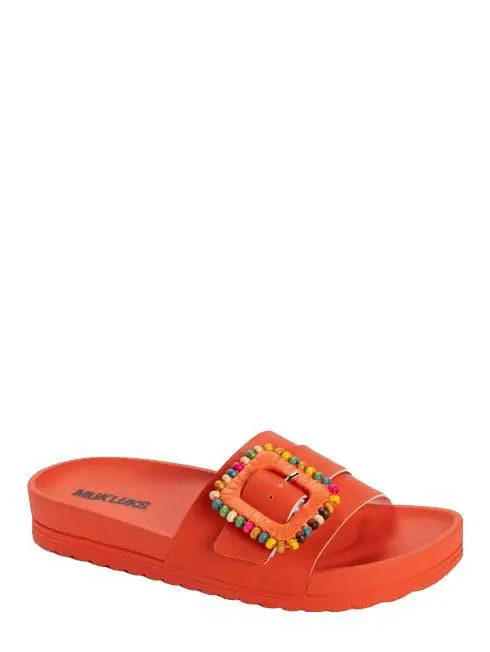 MUK LUKS Grand Colette Sandal - Spicey Orange