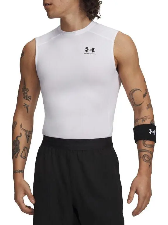 Under Armour Heatgear® Compression Tank - White