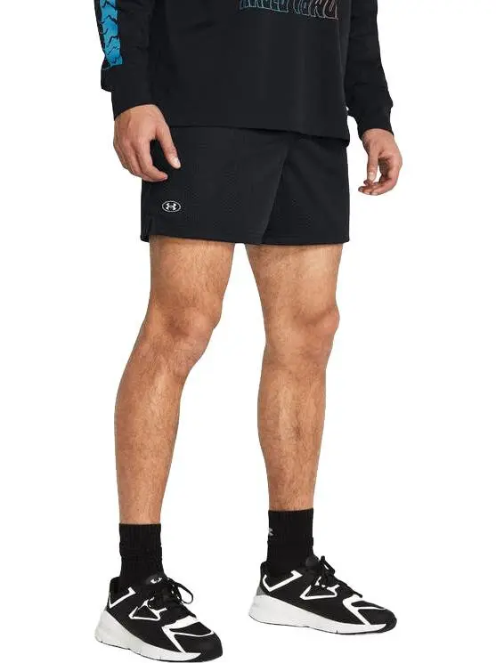 Under Armour Mesh Athletic Shorts - Black